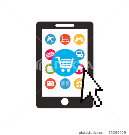 ecommerce design over white background vector... - Stock Illustration ...