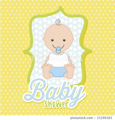baby boy over yellow background vector... - Stock Illustration ...