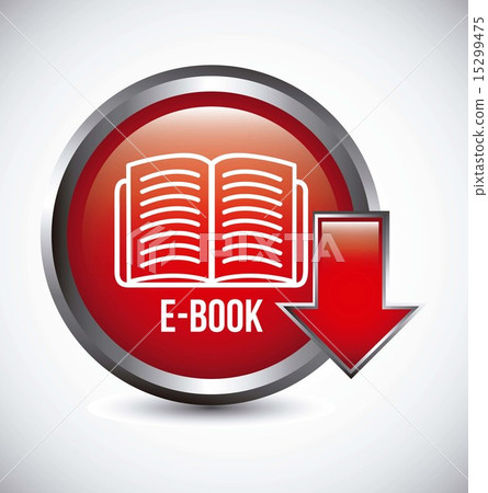 e book button over gray background vector... - Stock Illustration ...