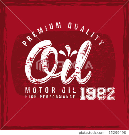 oil label over red background vector illustration - Stock Illustration ...