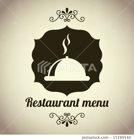restaurant menu over brown background vector... - Stock Illustration ...