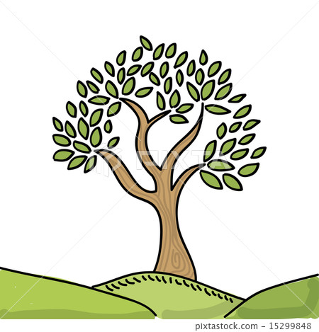 tree natural design over white background... - Stock Illustration ...