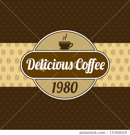 delicious coffee over dotted background vector... - Stock Illustration ...