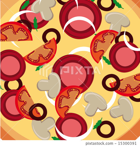 pizza skin over dish background vector... - Stock Illustration ...