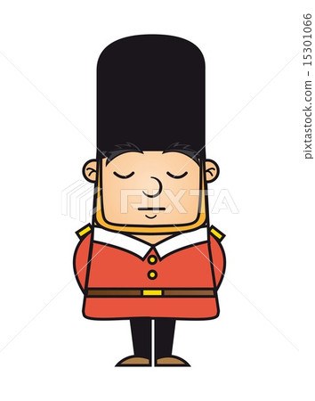 london guard isolated over white background... - Stock Illustration ...