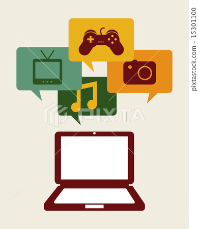 global marketing icons over white background... - Stock Illustration ...
