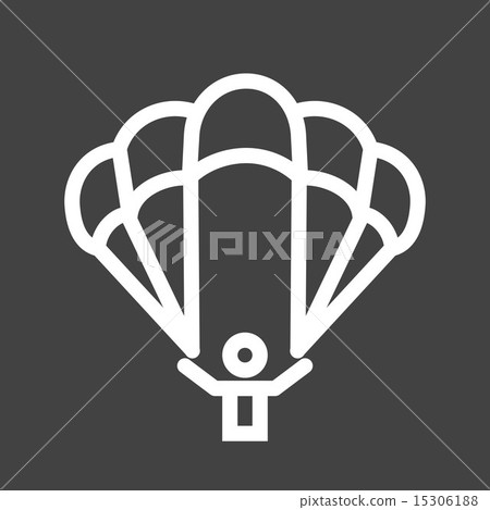 Paragliding - Stock Illustration [15306188] - PIXTA