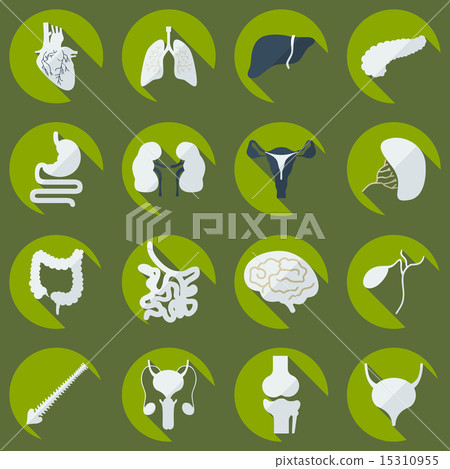 Flat concept, set modern design with shadow... - Stock Illustration ...