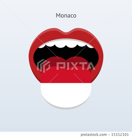 Monaco language. Abstract human tongue. - Stock Illustration [15312101 ...