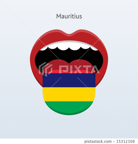 Mauritius language. Abstract human tongue. - Stock Illustration ...