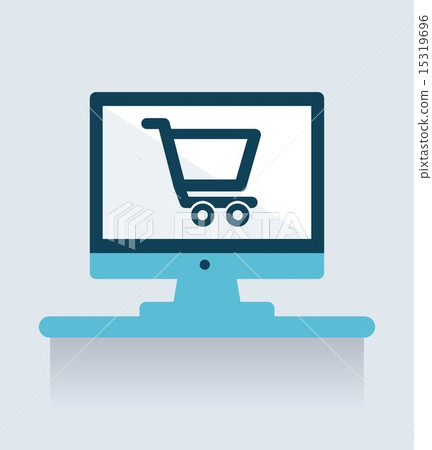 Shopping design over gray background vector... - Stock Illustration ...