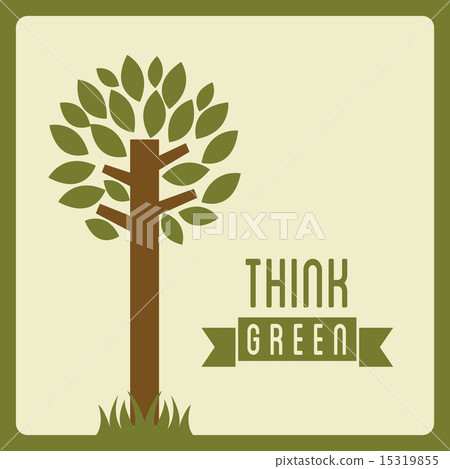 eco design over pink background vector... - Stock Illustration ...