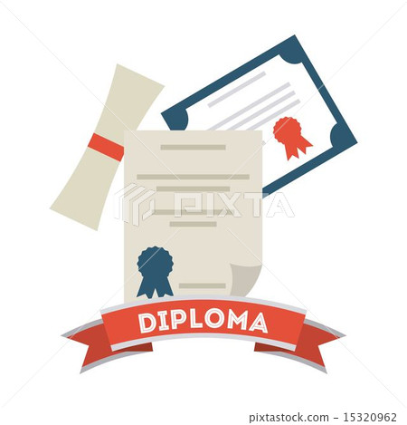 Graduation design over white backgrorund vector... - Stock Illustration ...