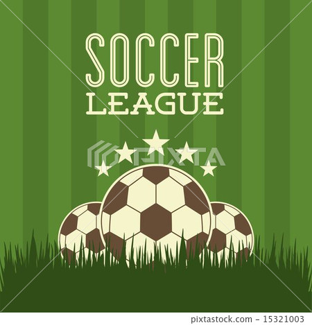 soccer design over green background vector... - Stock Illustration ...