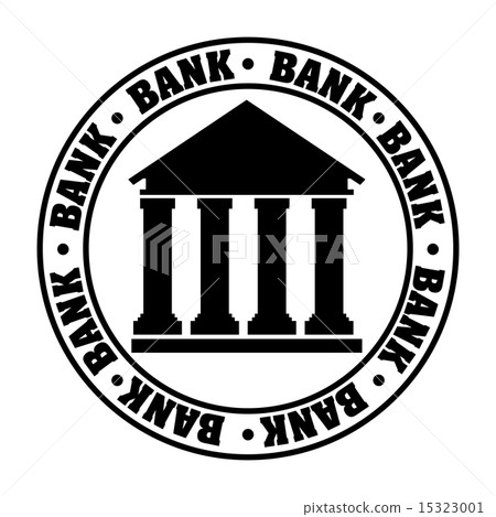 Bank design over white background vector... - Stock Illustration ...