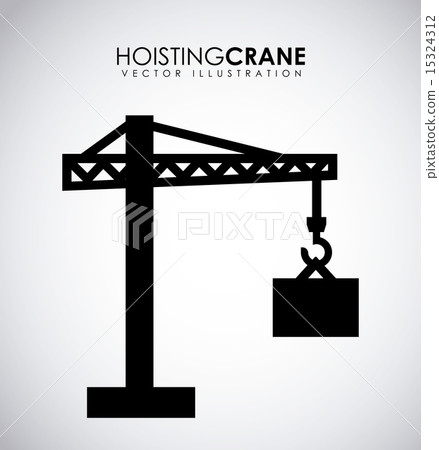 Construction design over gray background vector... - Stock Illustration ...