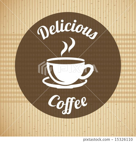 Coffee design over beige background vector... - Stock Illustration ...