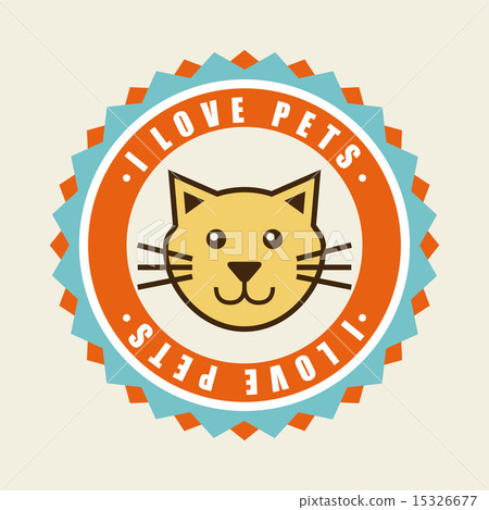 Pet design over beige background vector... - Stock Illustration ...