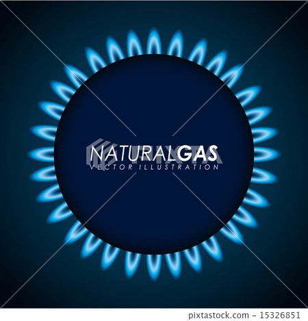 Gas design over blue background vector... - Stock Illustration ...