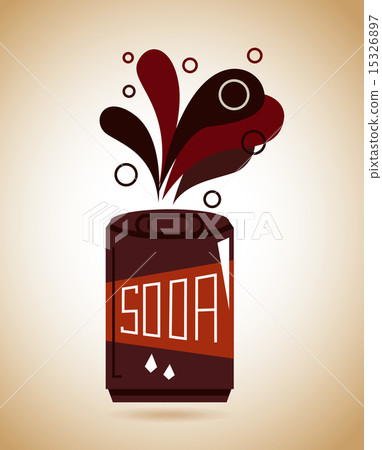 Drinks design over beige background vector... - Stock Illustration ...
