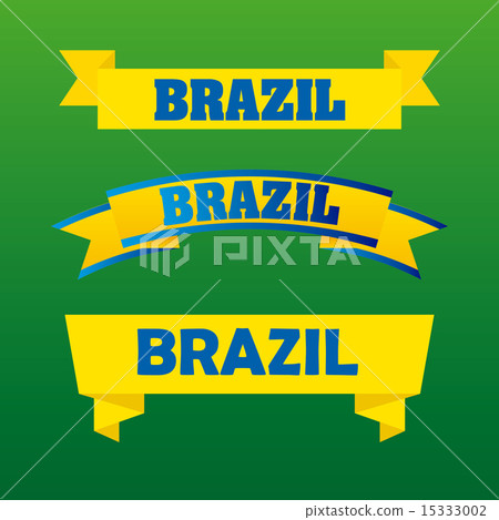 Brazil design over green background vector... - Stock Illustration ...