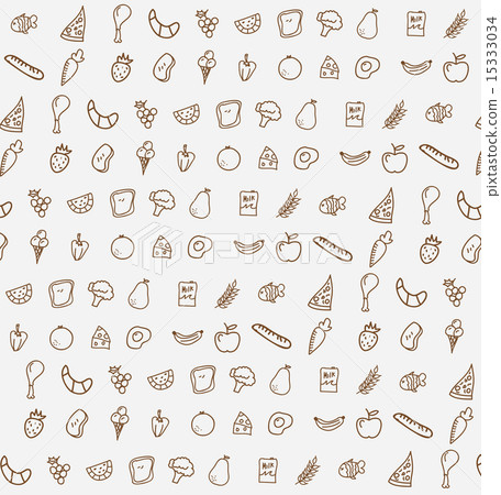 healthy food over white background vector...-插圖素材 [15333034] - PIXTA圖庫