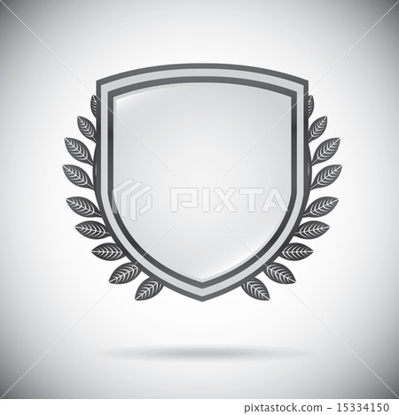 Shield design over gray background vector... - Stock Illustration ...
