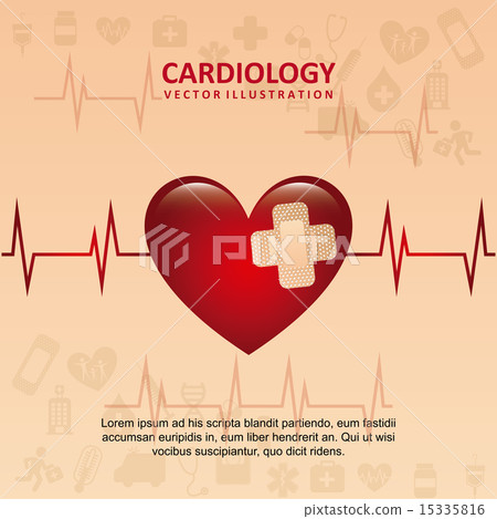 Medical design over beige background vector... - Stock Illustration ...