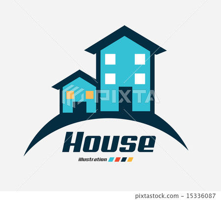 real estate design over gray background vector... - Stock Illustration ...