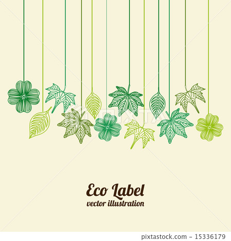 Ecology design over beige background vector... - Stock Illustration ...