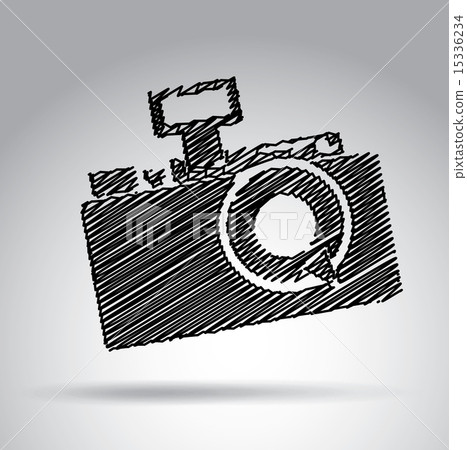 camera design over gray background vector... - Stock Illustration ...