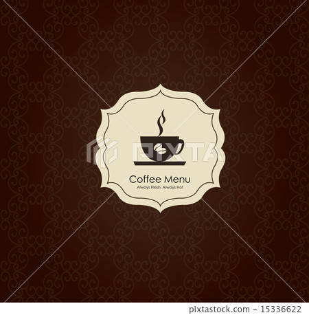 coffee design over brown background vector... - Stock Illustration ...