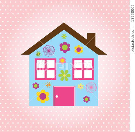 home design over dotted background vector... - Stock Illustration ...