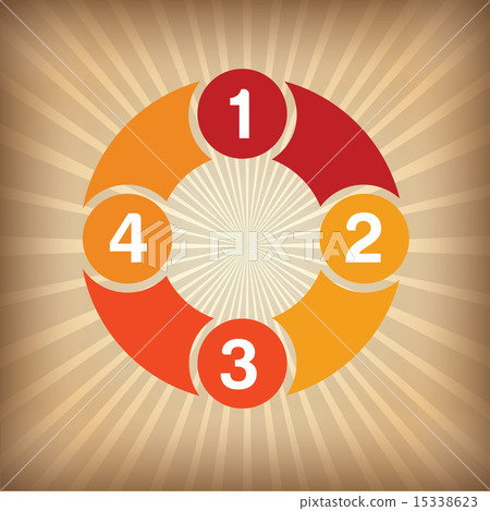 numbers design over brown background vector... - Stock Illustration ...