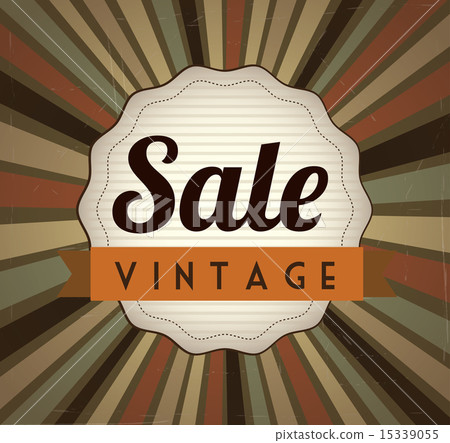 big sale over vintage background vector... - Stock Illustration ...