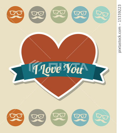 love design over beige background vector... - Stock Illustration ...