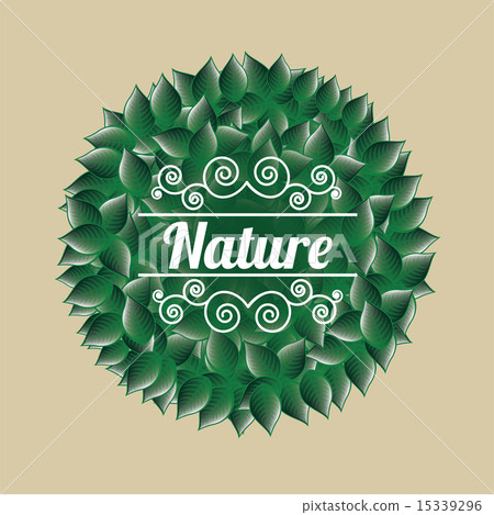 eco design over beige background vector... - Stock Illustration ...