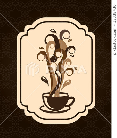 coffee design over black background vector... - Stock Illustration ...
