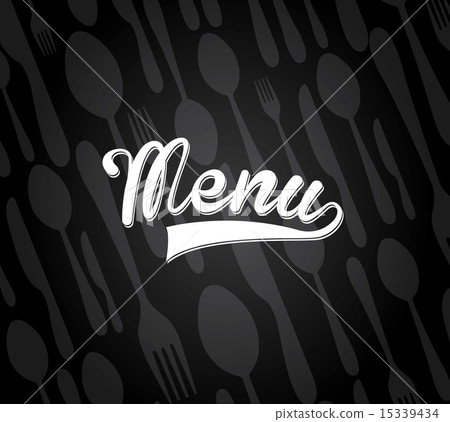 menu design over black background vector... - Stock Illustration ...
