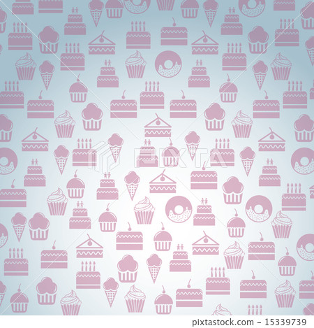 pastry icons over blue background vector... - Stock Illustration ...