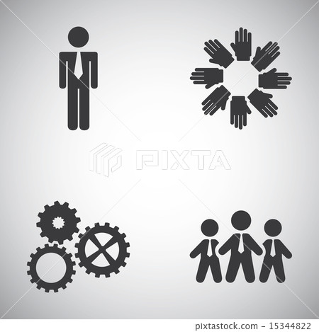 teamwork design over gray background vector... - Stock Illustration ...