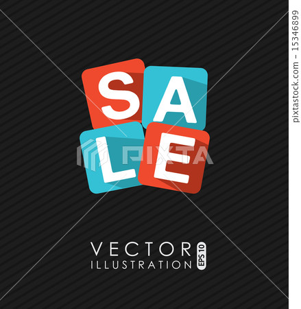 Shopping design over black background vector... - Stock Illustration ...