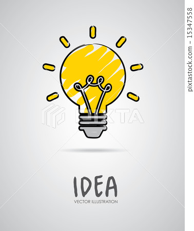 bulb idea design over background vector... - Stock Illustration ...