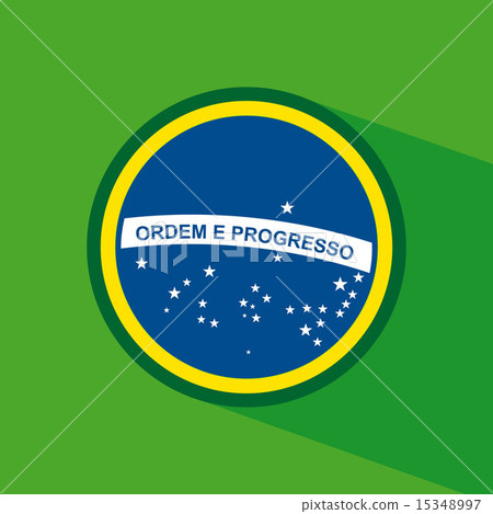 Brazil design over green background vector... - Stock Illustration ...