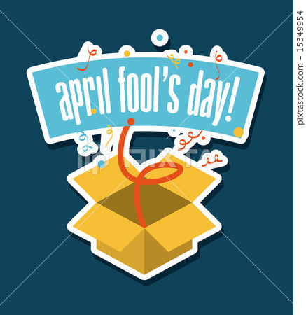 april fools day over blue background vector... - Stock Illustration ...