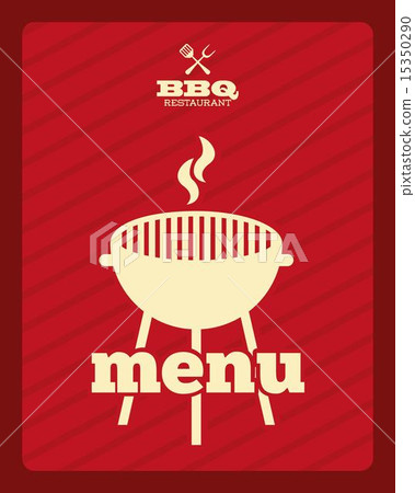 bbq design over red background vector illustration - Stock Illustration ...