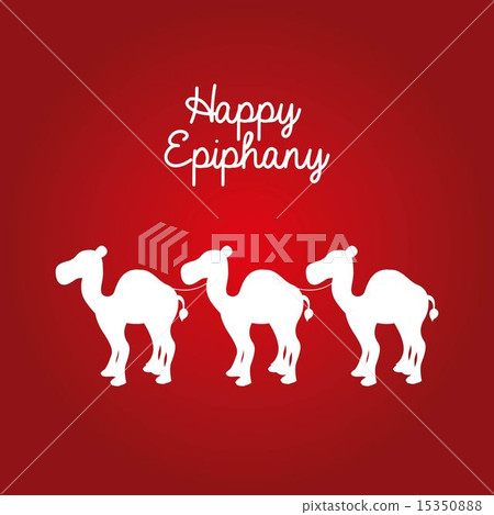happy ephipany over red background vector... - Stock Illustration ...