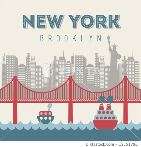 new york design over beige background vector... - Stock Illustration ...