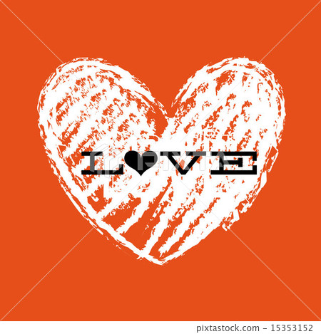 Love Text over orange background vector... - Stock Illustration ...