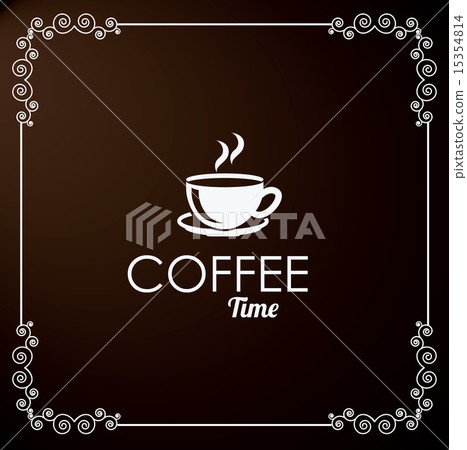 coffee design over black background vector... - Stock Illustration ...